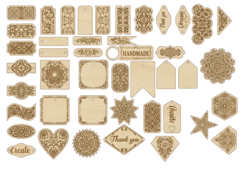 MDF Keychains and Tags